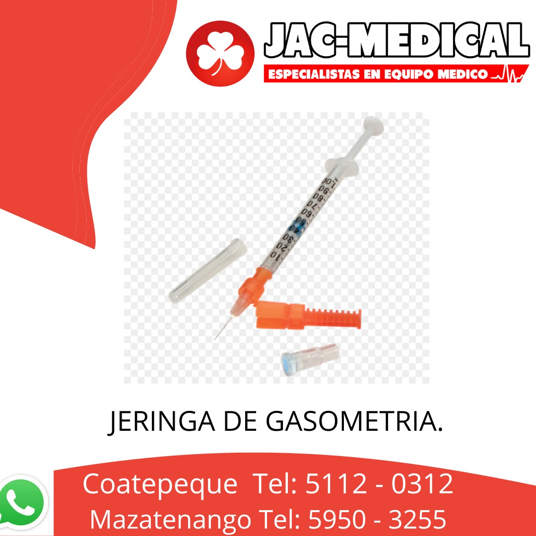 JERINGA DE GASOMETRIA ARTERIAL – JAC Medical